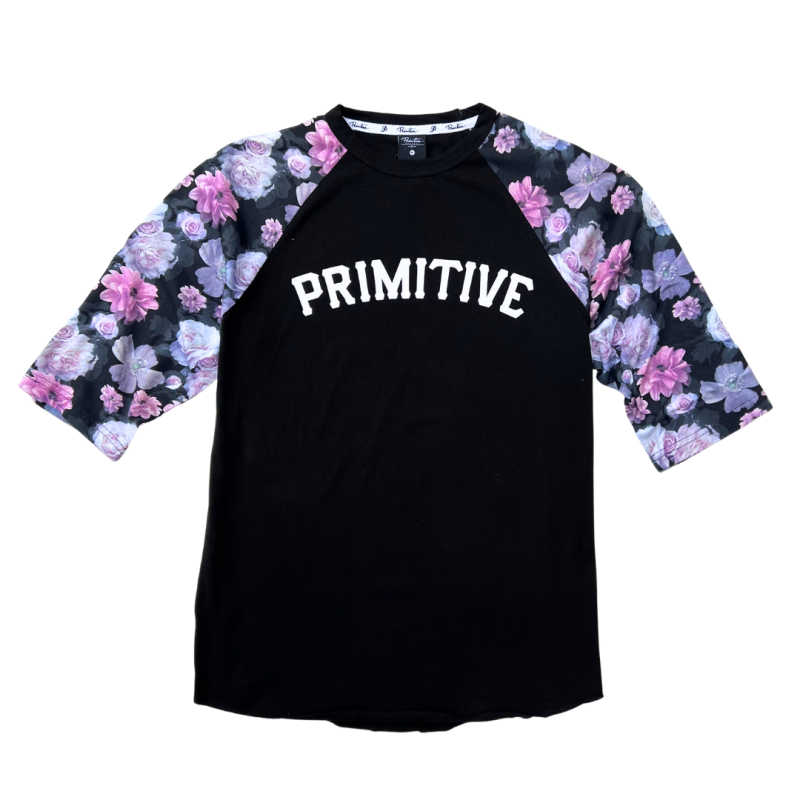 Camiseta Primitive Rose Dark 3/4 Raglan